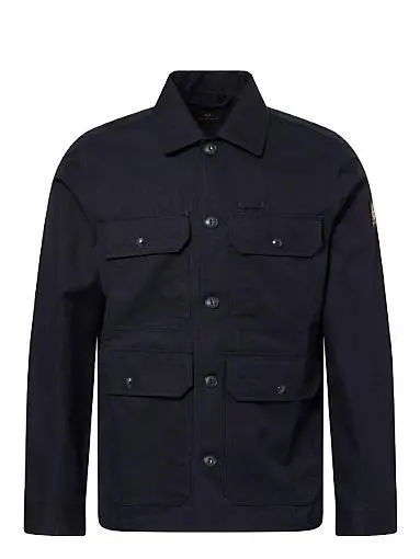 Belstaff Patch-pocket Cotton Jacket - Dark Ink