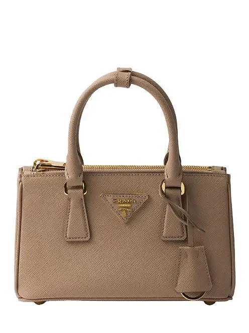 Prada Galleria Mini Leather Tote Bag - Powder