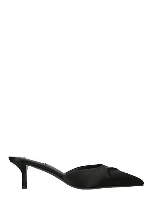 Alaïa Le Coeur 3d Satin Mules - Black