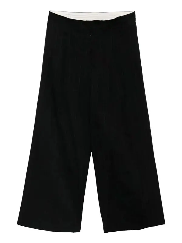 Y’s Wide-leg Trousers - Black