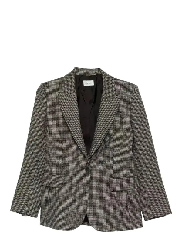 P.a.r.o.s.h Houndstooth Single-breasted Blazer - Neutrals