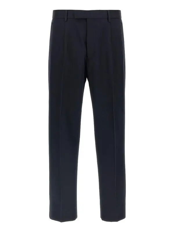 Zegna Cotton Wool Pants - Blue