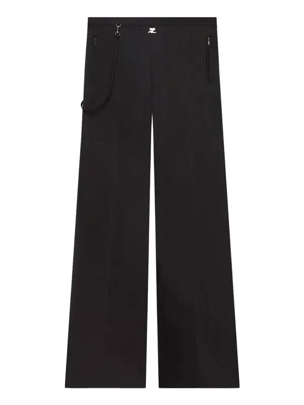 COURREGES Strap-detail Track Pants - Black