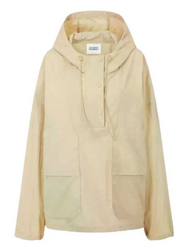 STUDIO TOMBOY Hooded Pocket Jacket - Neutrals