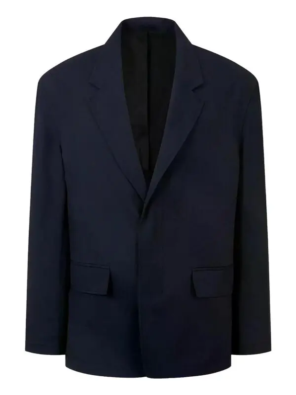 STUDIO TOMBOY Buttoned Single-breasted Blazer - Blue