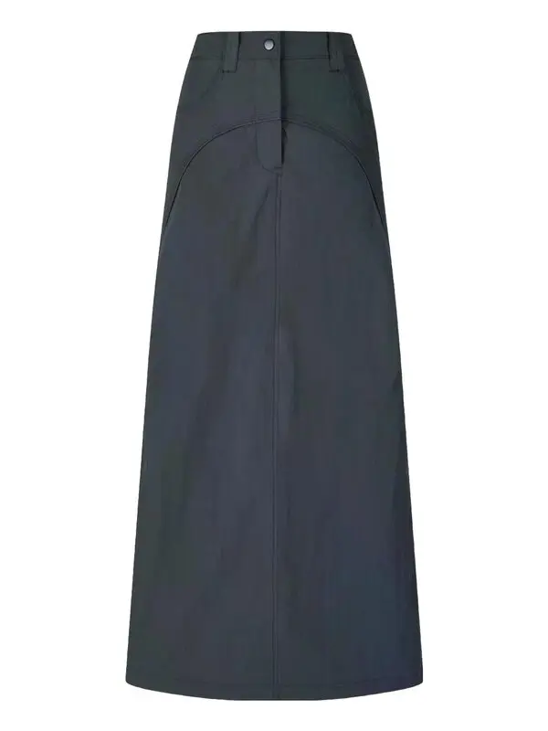STUDIO TOMBOY High-waisted A-line Maxi Skirt - Grey