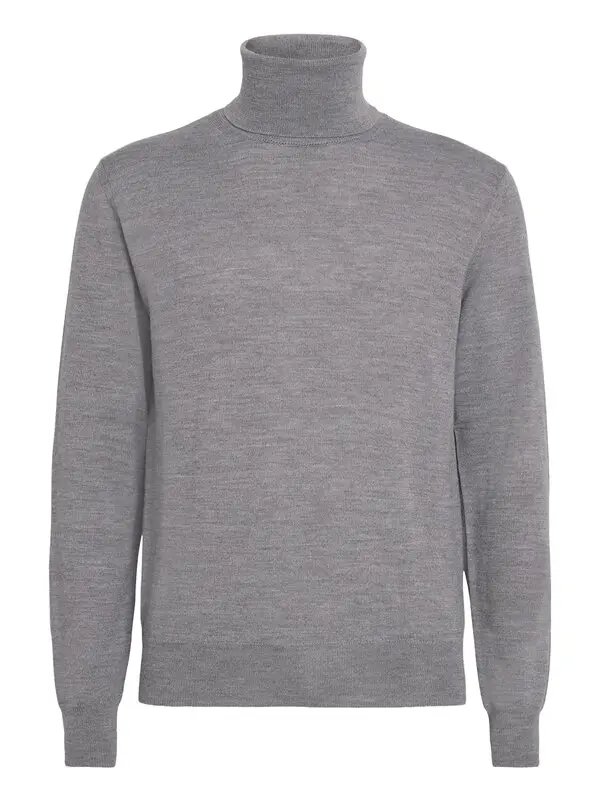 MAISON MARGIELA Virgin Wool-blend Rollneck Sweater - Grey