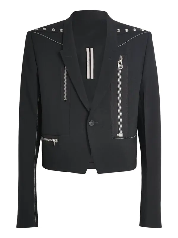 Rick Owens Studded Alice Jacket - Black