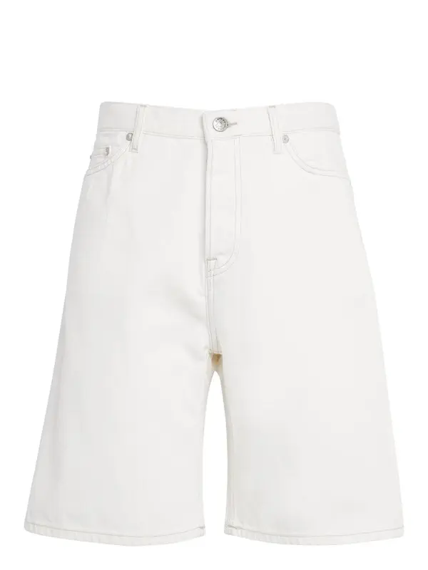 SAMSOE SAMSOE Saeddie Denim Shorts - White