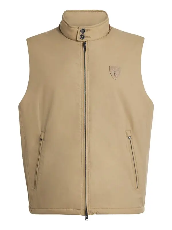 Ralph Lauren Gabardine Gilet - Beige