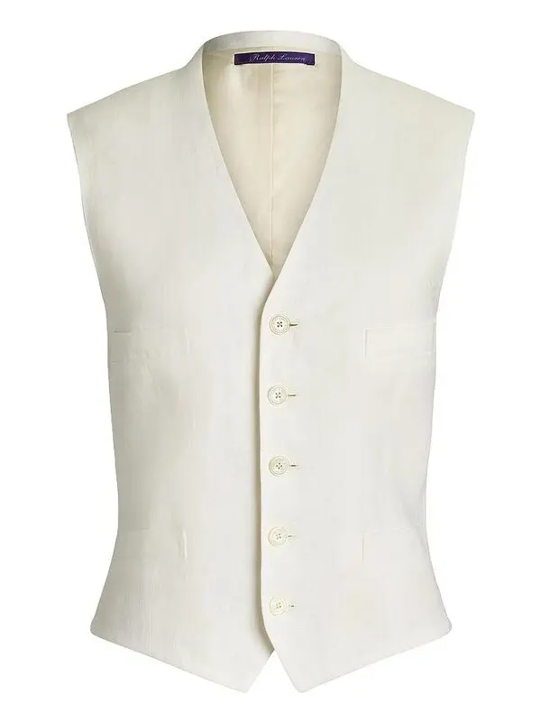 Ralph Lauren Jaiden Linen Vest - Cream