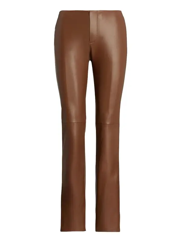 Ralph Lauren Benjamen Lambskin Pant - Light Toffee