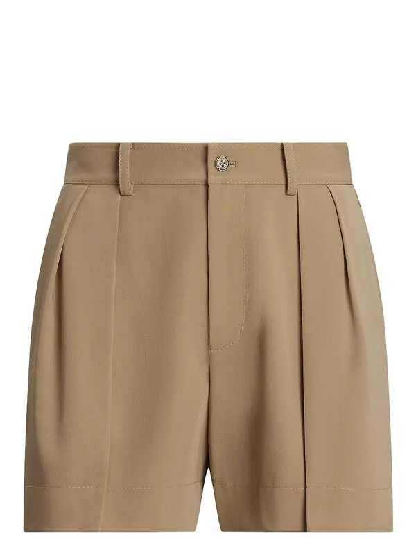 Ralph Lauren Sherri Wool Gabardine Short - Tan