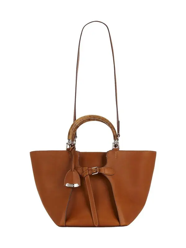 Ralph Lauren Calfskin Tote - Rl Gold