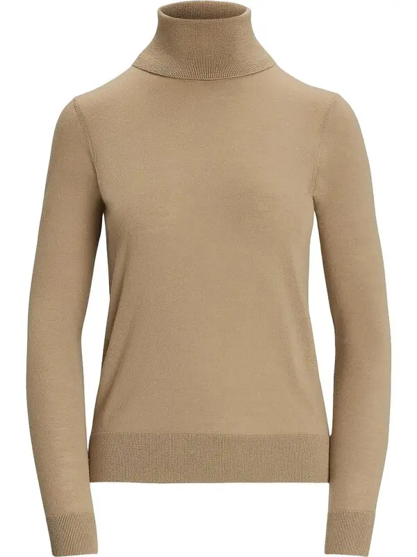 Ralph Lauren Cashmere Turtleneck Sweater - Tan