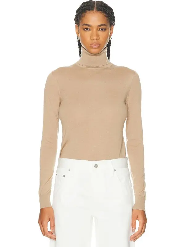 Ralph Lauren Cashmere Turtleneck Sweater - Tan