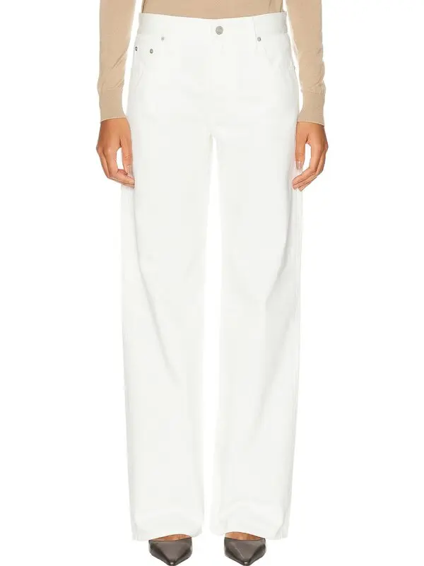 Ralph Lauren Mercer Relaxed Wide-leg Jean - Glacial White