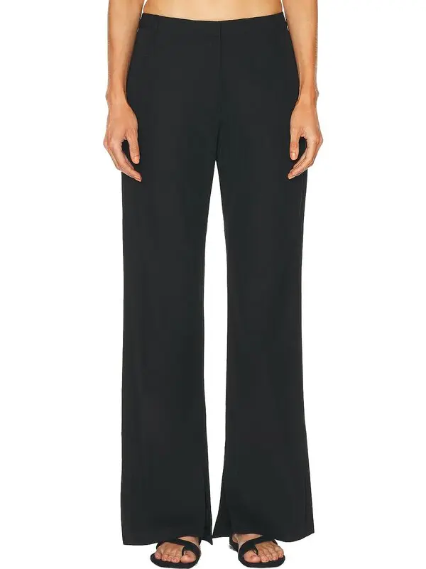 ST. AGNI 90s Split Leg Pant - Black