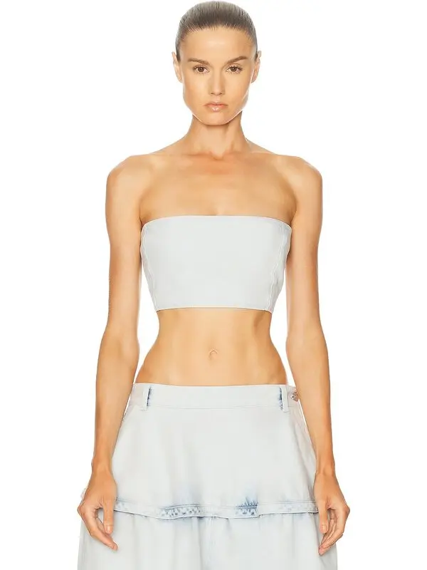 Alaïa Bustier Top - Bleu Givre