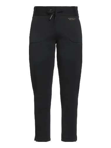 AERONAUTICA MILITARE Cotton Scuba Tapered Pants - Black