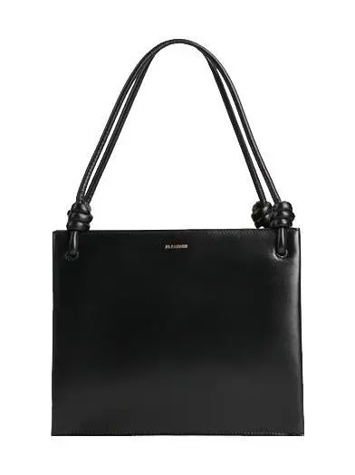 JIL SANDER Leather Tote - Black