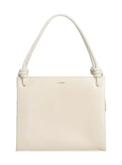 JIL SANDER Leather Tote - White