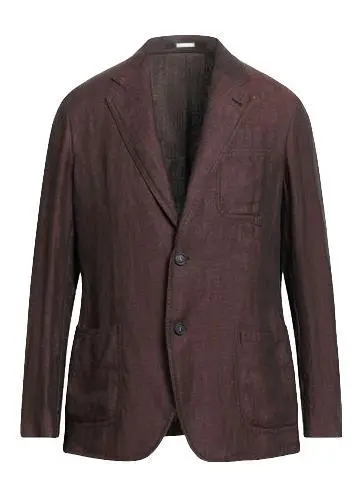 Massimo Alba Blazer Chocolate Size Linen - Brown