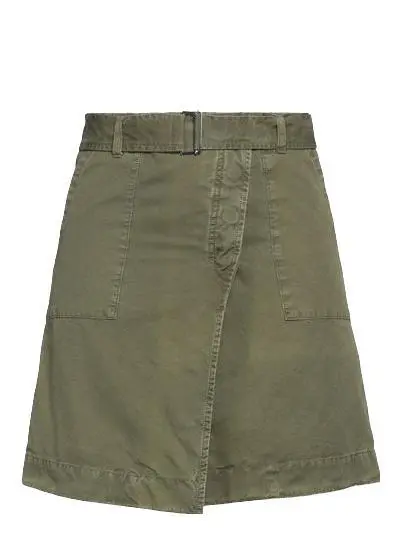 DEPARTMENT 5 Mini Cotton Military Skirt - Green