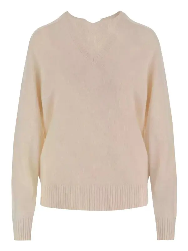 Carven V-neck Cashmere Sweater - Neutrals
