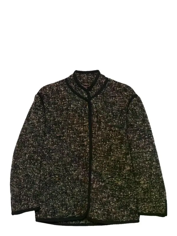 BLAZÉ MILANO Tweed Button-fastening Jacket - Brown