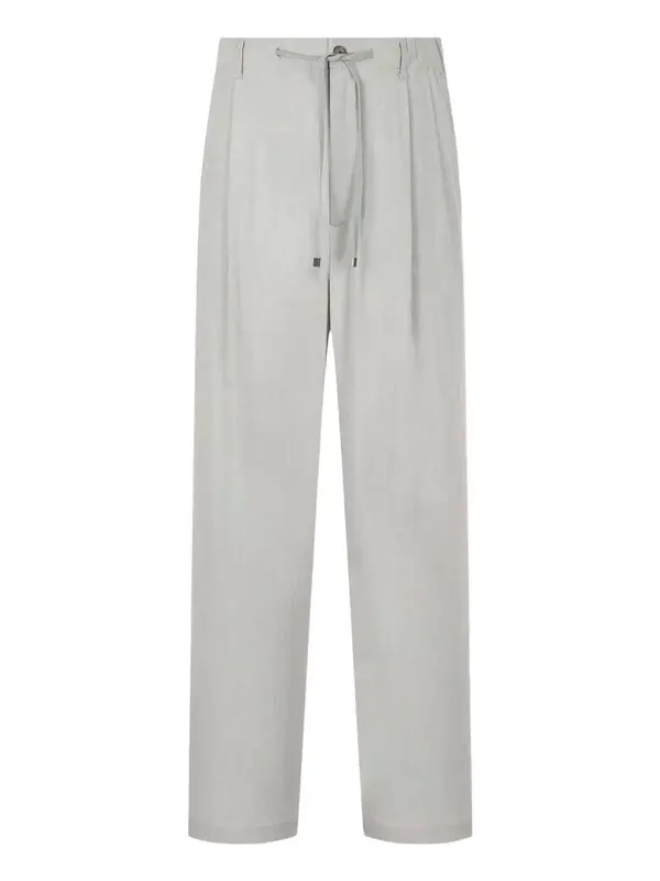 STUDIO TOMBOY Drawstring Pleated Trousers - Grey