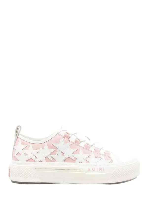 Amiri Stars Court Leather Sneakers - White