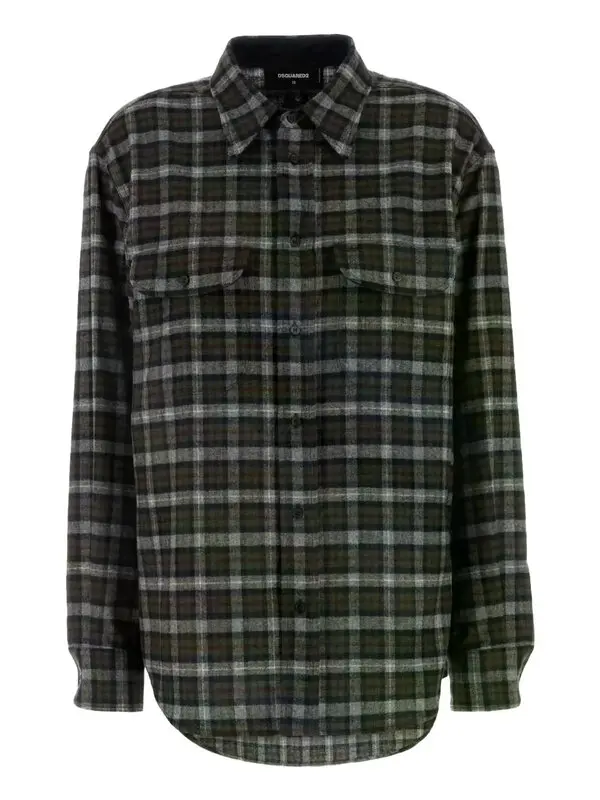 Dsquared2 Plaid-print Landscape Shirt - Green