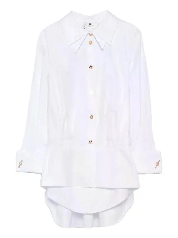 Elisabetta Franchi Embellished-cuff Shirt - White