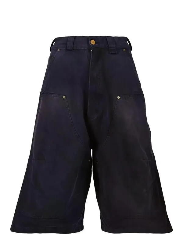 WILLY CHAVARRIA Cotton Bermuda Shorts - Blue