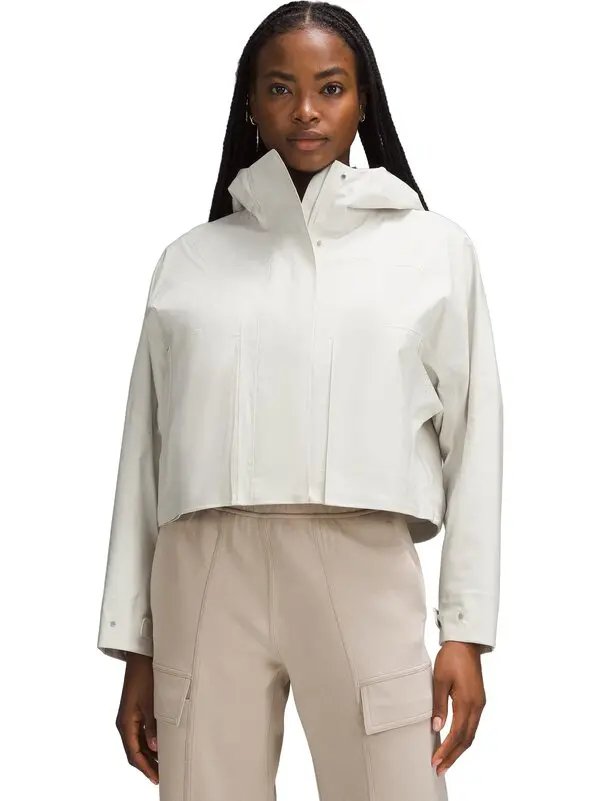 Lululemon Rain Chaser Cropped Jacket - Bone