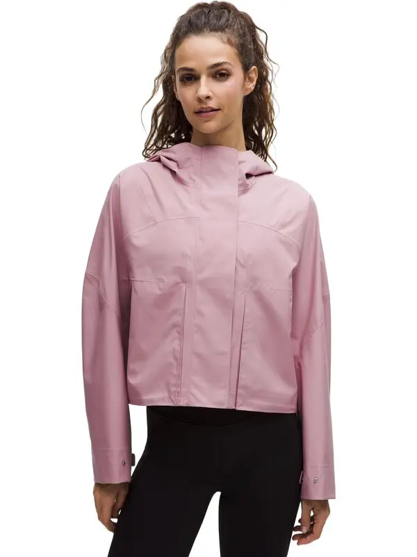 Lululemon Rain Chaser Cropped Jacket - Rose Blush