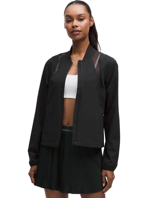 Lululemon Mesh-ventilated Tennis Jacket - Black