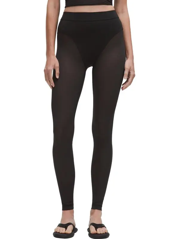 Lululemon Nulu High-rise Mesh-leg Tight 28 - Black