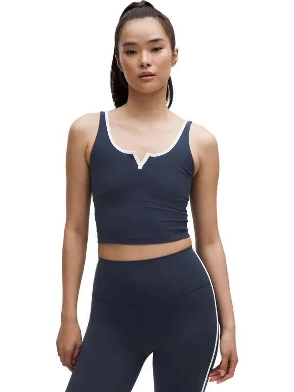 Lululemon Align™ Notched-neck Tank Top - Club Blue/white