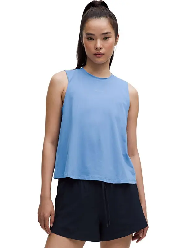 Lululemon Pace Crush Cross-back Graphic Tank Top - Pool Party