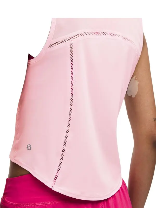 Lululemon Sculpt Cropped Tank Top - Pink Organza