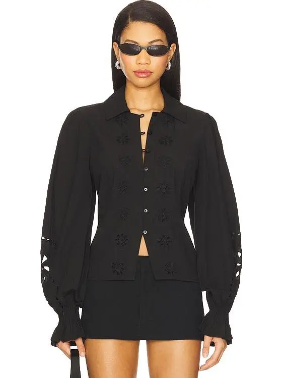 Tularosa Tess Button-up Shirt - Black