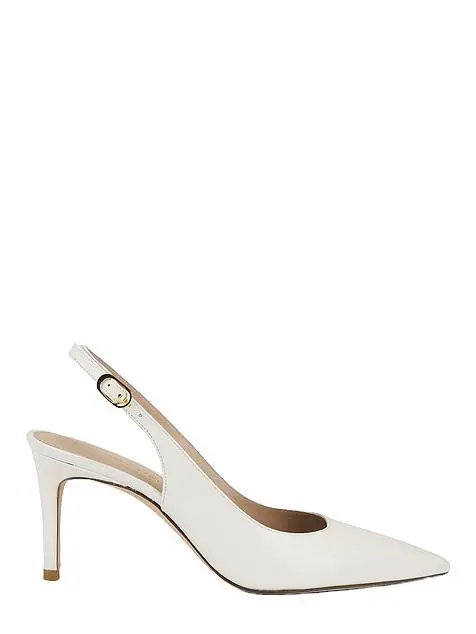STUART WEITZMAN Power 75 Slingback - Cream