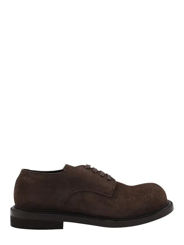 Moschino Lace-up Leather Shoes - Brown