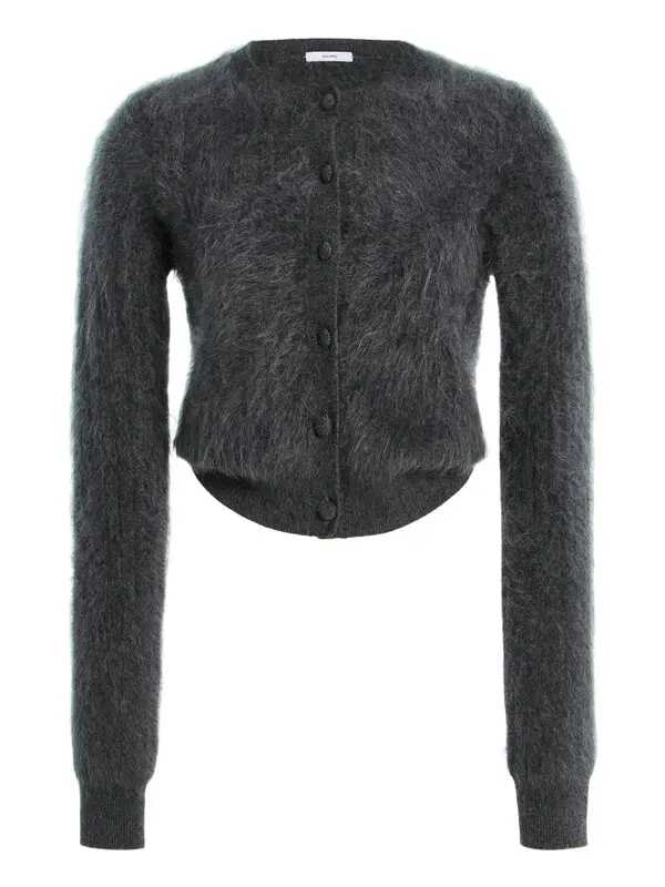 Adam Lippes Brushed Cashmere Cardigan - Grey