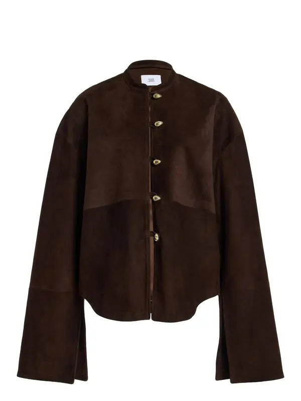 Adam Lippes Rhys Suede Jacket - Brown