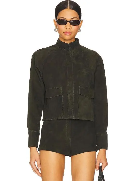 ZUT X Revolve Remon Suede Jacket - Olive