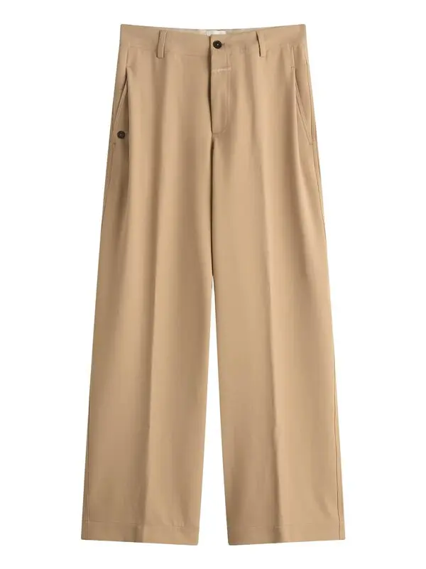 Closed Wrenna Wide-leg Trousers - Urban Beige