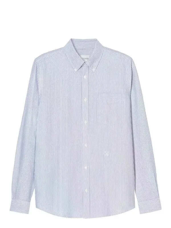 Closed Striped Button-down Shirt - Blue